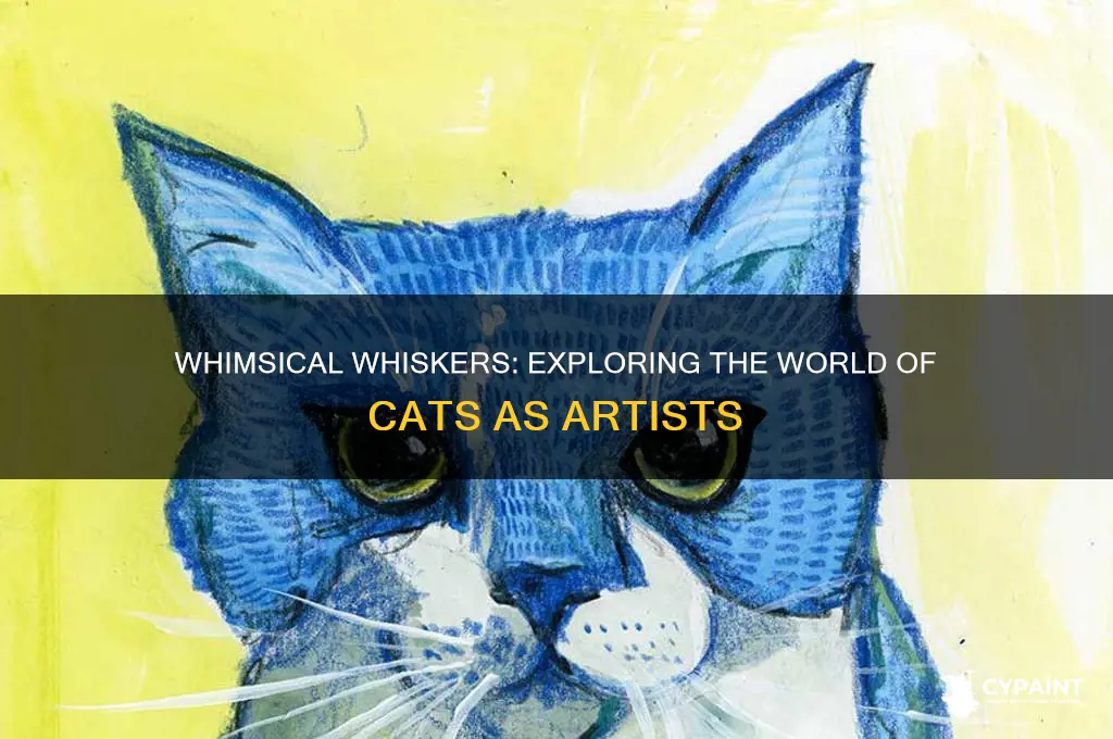 Whimsical Whiskers: Exploring The World Of Cats As Artists | CyPaint