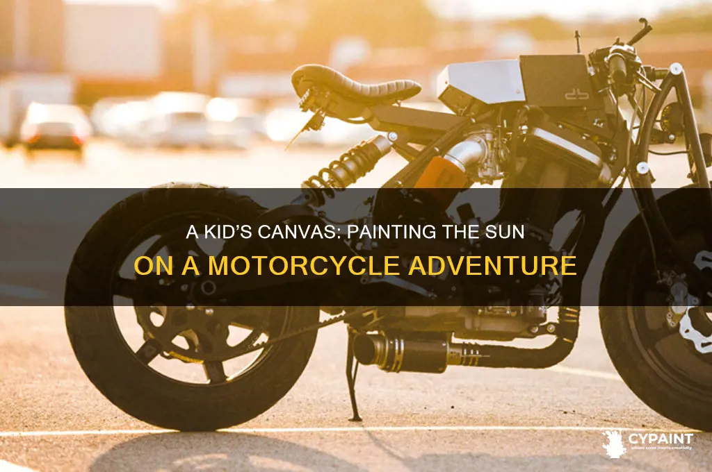 A Kid’S Canvas: Painting The Sun On A Motorcycle Adventure | CyPaint