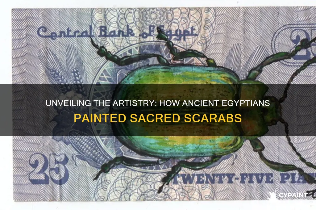 Unveiling The Artistry: How Ancient Egyptians Painted Sacred Scarabs ...