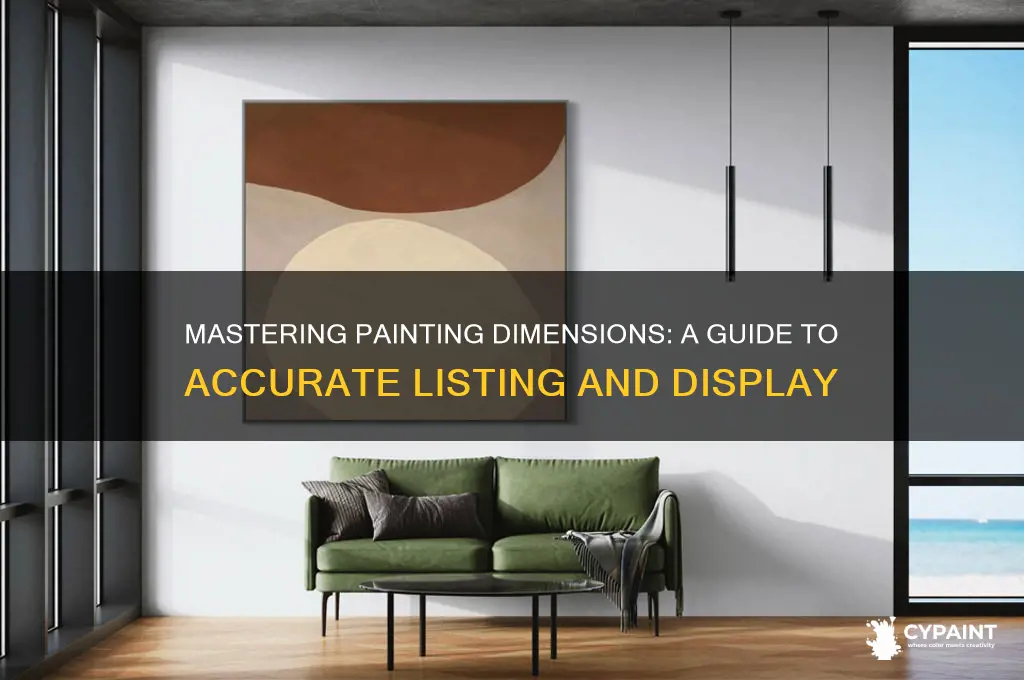 Mastering Painting Dimensions: A Guide To Accurate Listing And Display ...