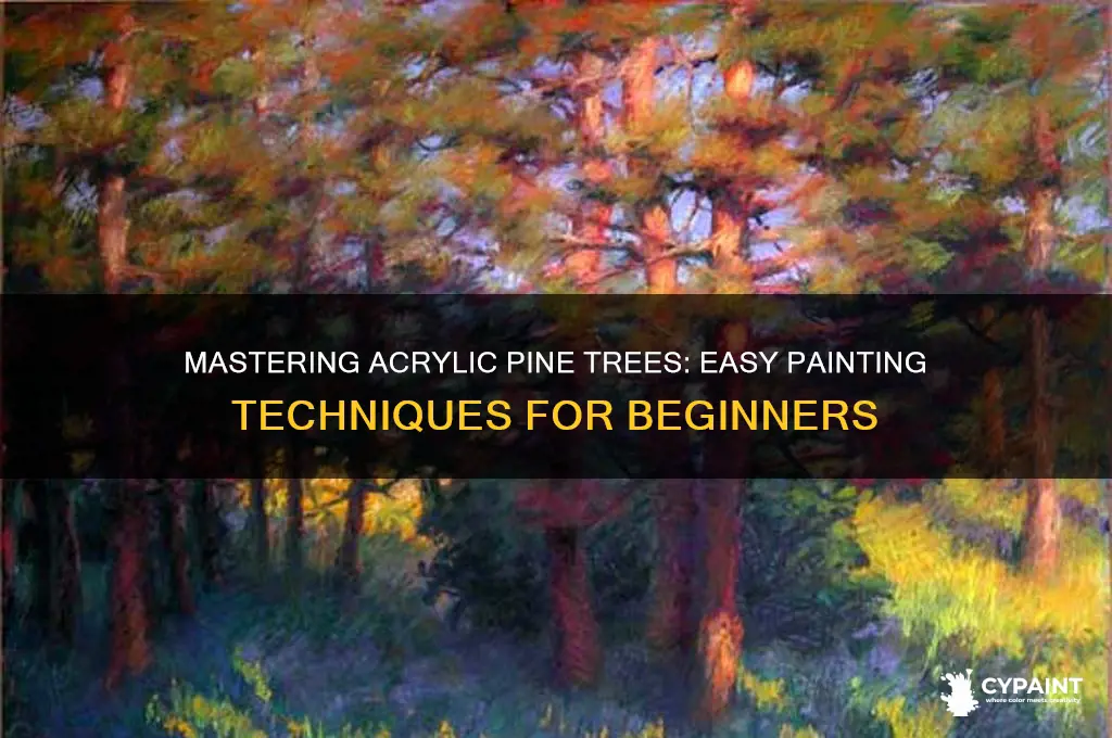 Mastering Acrylic Pine Trees: Easy Painting Techniques For Beginners ...