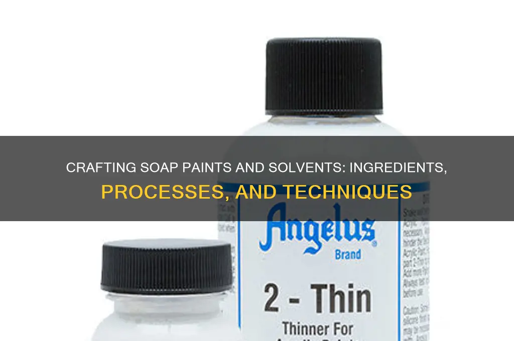 Crafting Soap Paints And Solvents: Ingredients, Processes, And ...