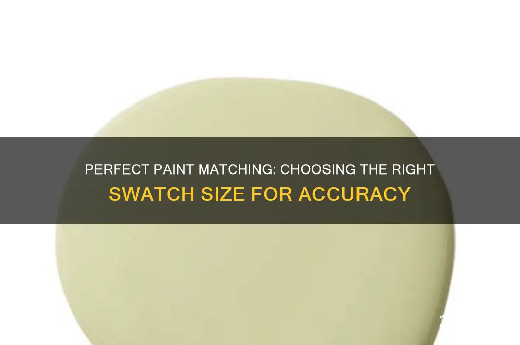 Perfect Paint Matching: Choosing The Right Swatch Size For Accuracy ...