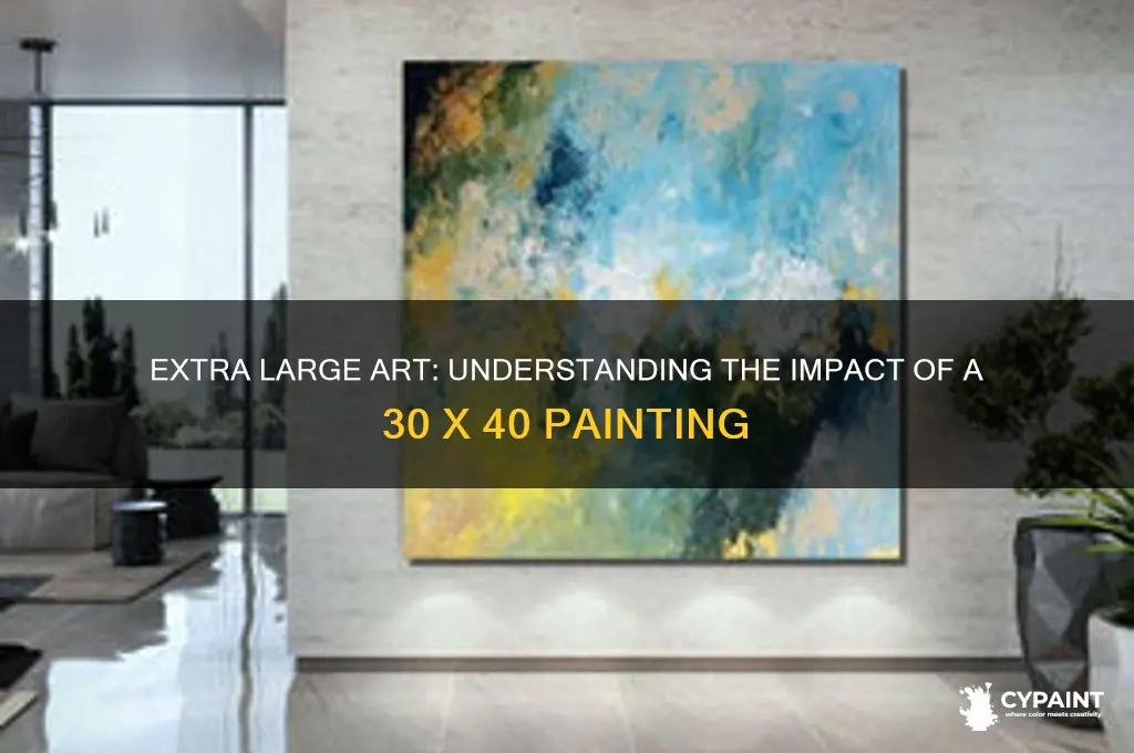 Extra Large Art: Understanding The Impact Of A 30 X 40 Painting | CyPaint