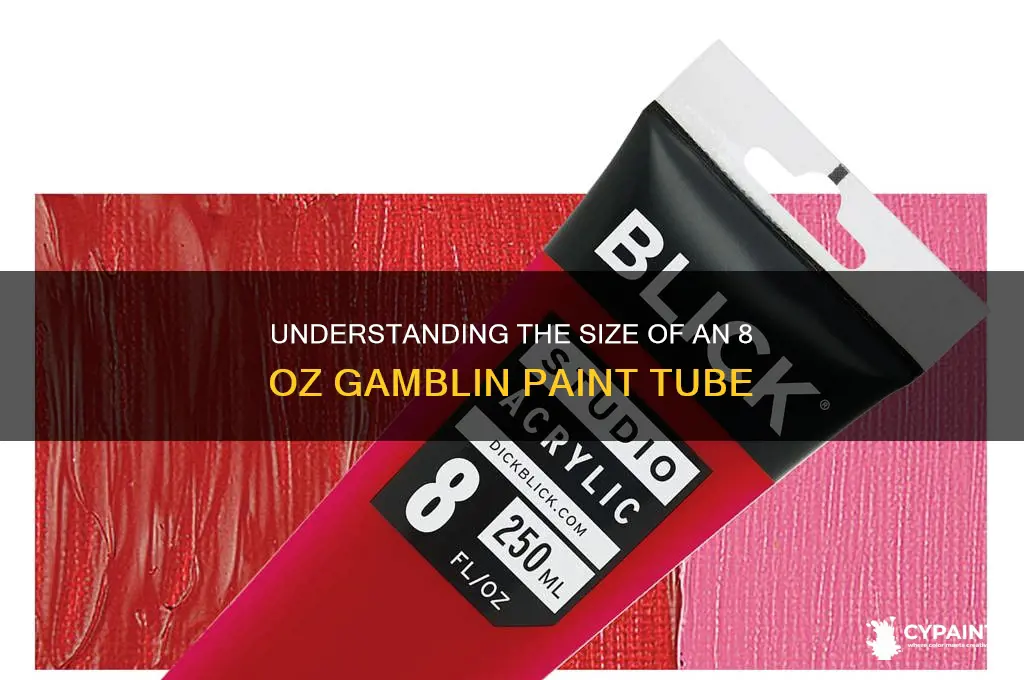 Understanding The Size Of An 8 Oz Gamblin Paint Tube | CyPaint