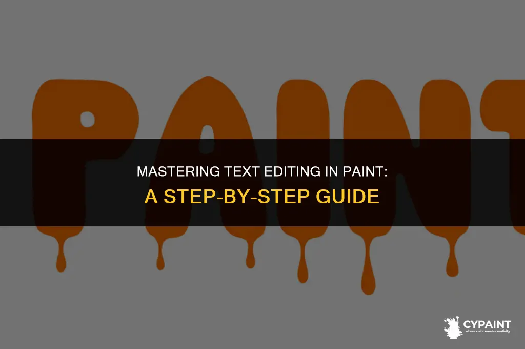 Mastering Text Editing In Paint: A Step-By-Step Guide | CyPaint