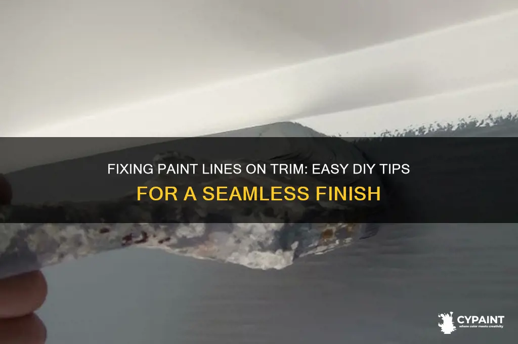 Fixing Paint Lines On Trim: Easy Diy Tips For A Seamless Finish | CyPaint