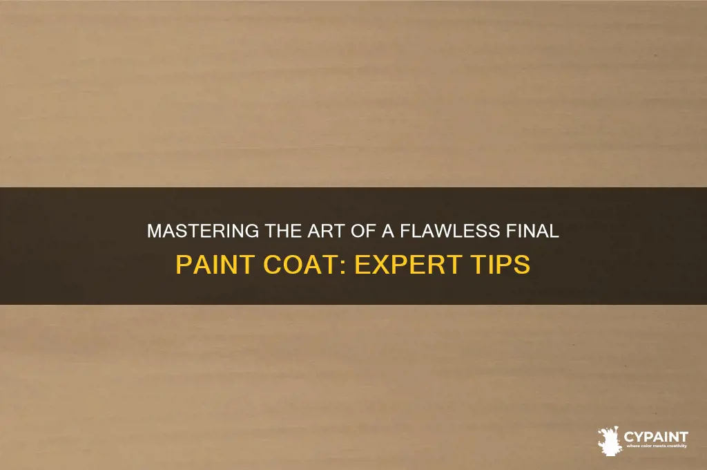 Mastering The Art Of A Flawless Final Paint Coat: Expert Tips | CyPaint
