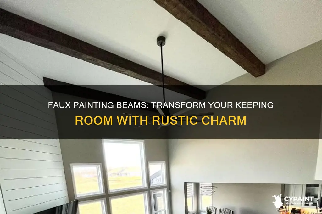 Faux Painting Beams: Transform Your Keeping Room With Rustic Charm ...