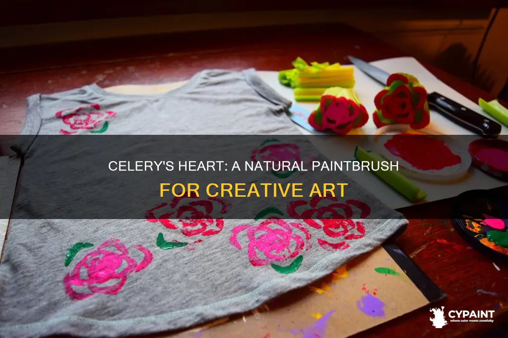 Celery's Heart: A Natural Paintbrush For Creative Art | CyPaint