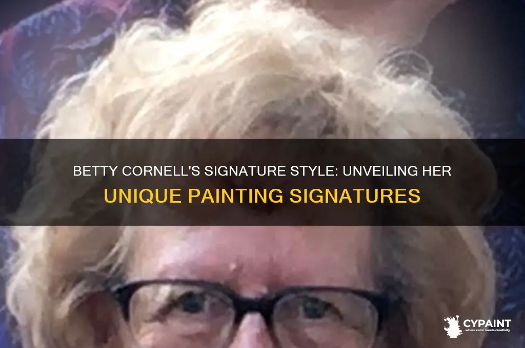 Betty Cornell's Signature Style: Unveiling Her Unique Painting ...