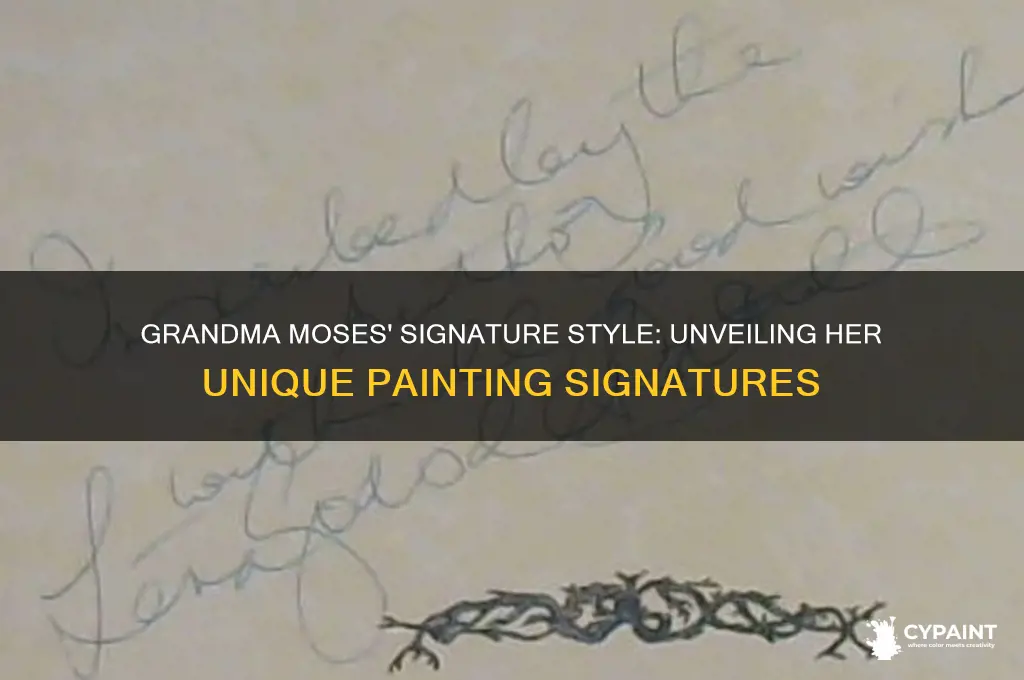 Grandma Moses' Signature Style: Unveiling Her Unique Painting ...