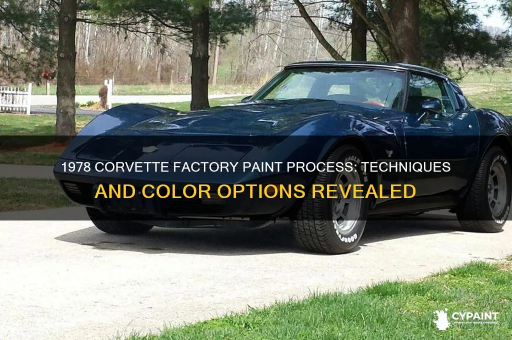 1978 Corvette Factory Paint Process: Techniques And Color Options ...