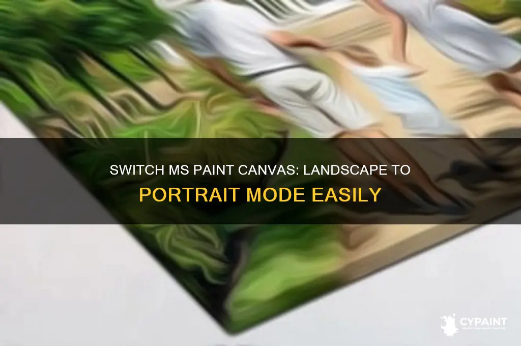 Switch Ms Paint Canvas: Landscape To Portrait Mode Easily | CyPaint