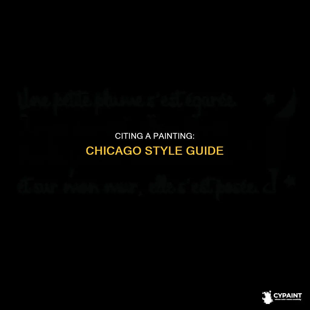 Citing A Painting: Chicago Style Guide | CyPaint