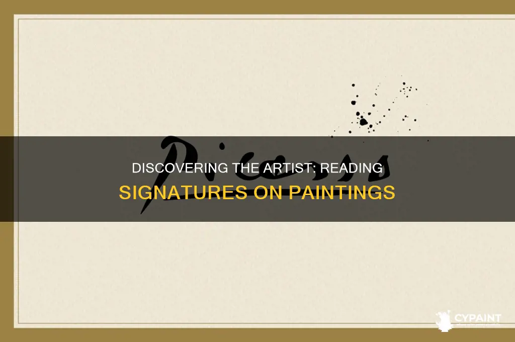Discovering The Artist: Reading Signatures On Paintings | CyPaint