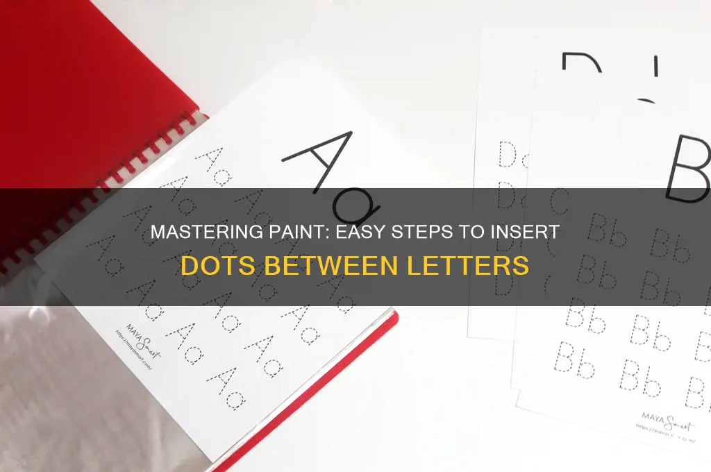 Mastering Paint: Easy Steps To Insert Dots Between Letters | CyPaint