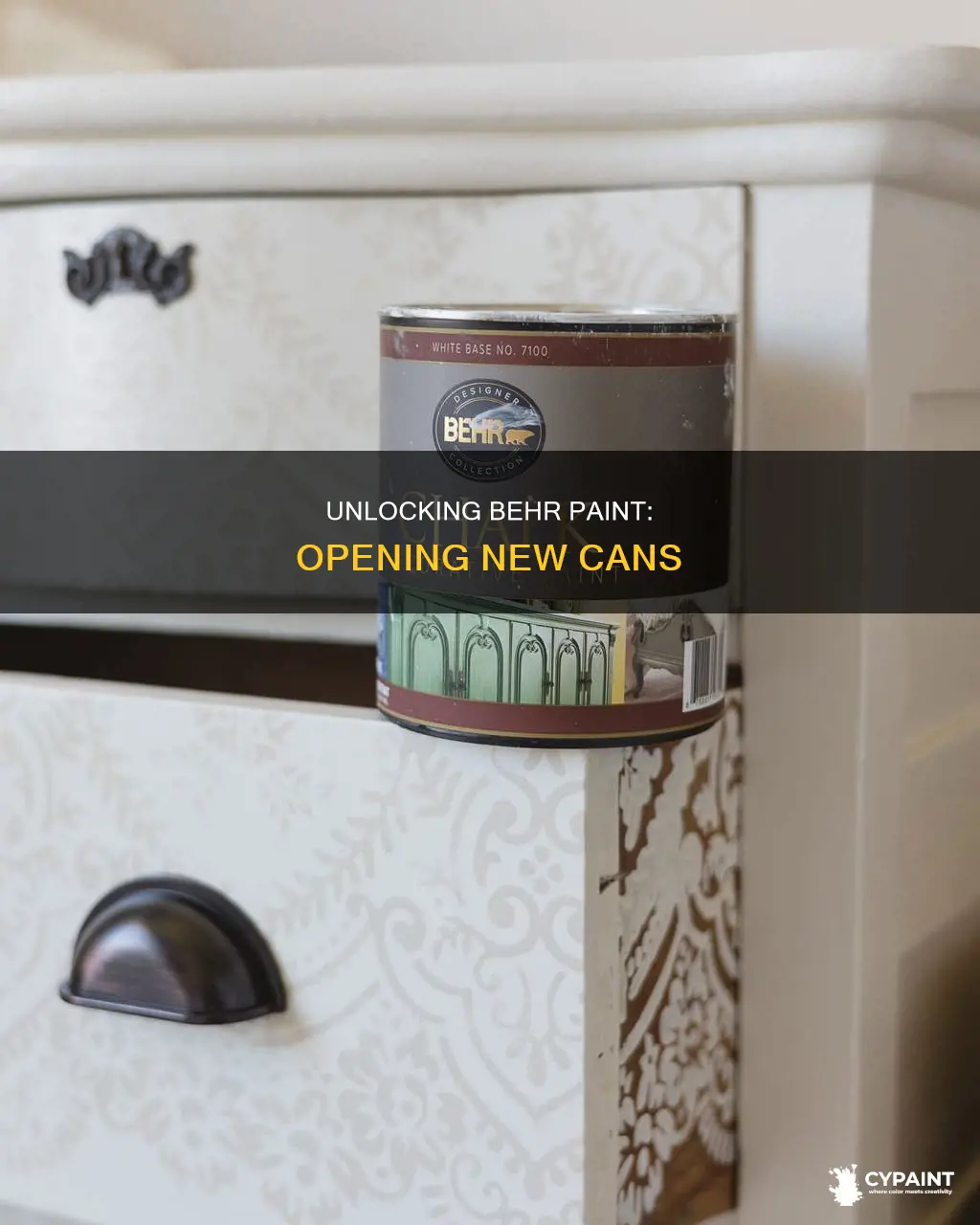 Unlocking Behr Paint: Opening New Cans | CyPaint
