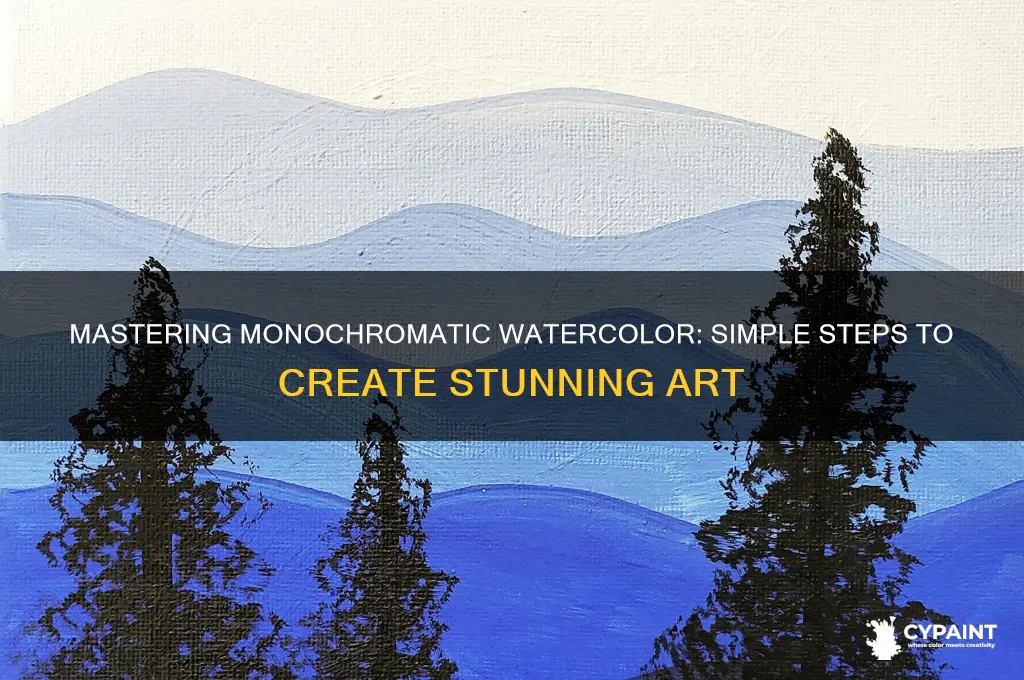 Mastering Monochromatic Watercolor: Simple Steps To Create Stunning Art ...
