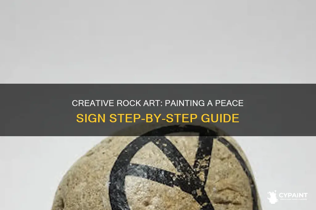 Creative Rock Art: Painting A Peace Sign Step-By-Step Guide | CyPaint