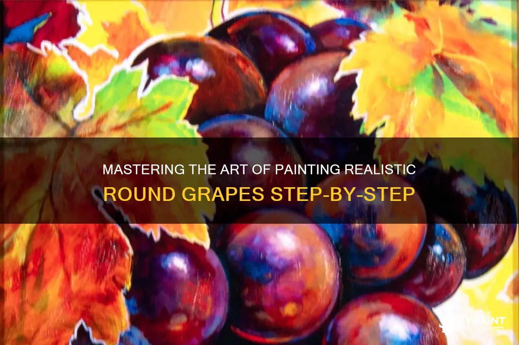 Mastering The Art Of Painting Realistic Round Grapes Step-By-Step | CyPaint