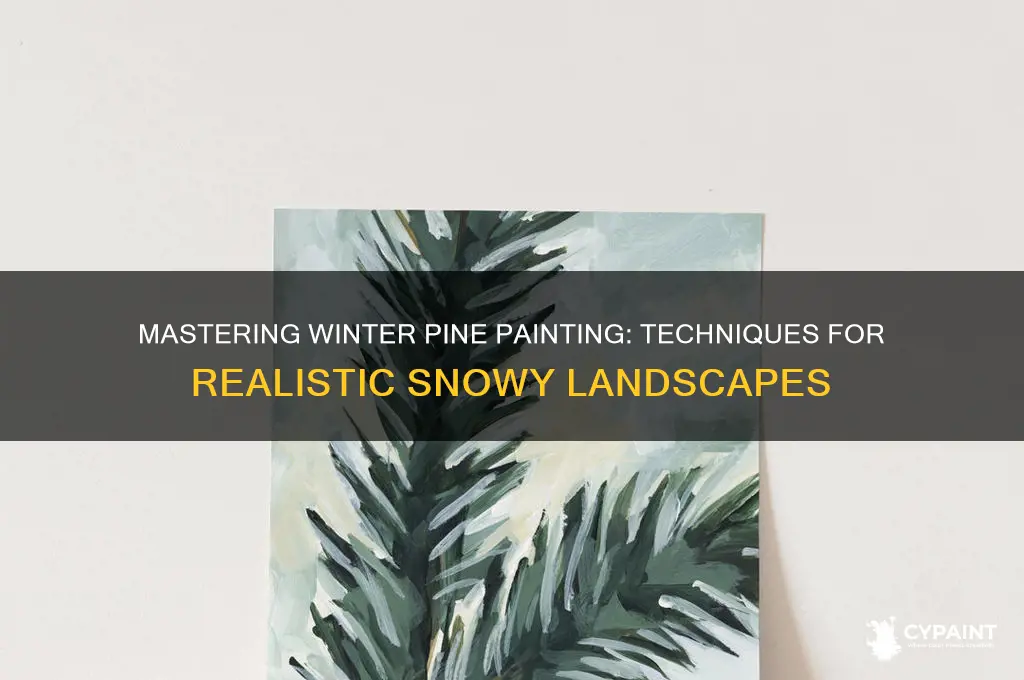 Mastering Winter Pine Painting: Techniques For Realistic Snowy ...