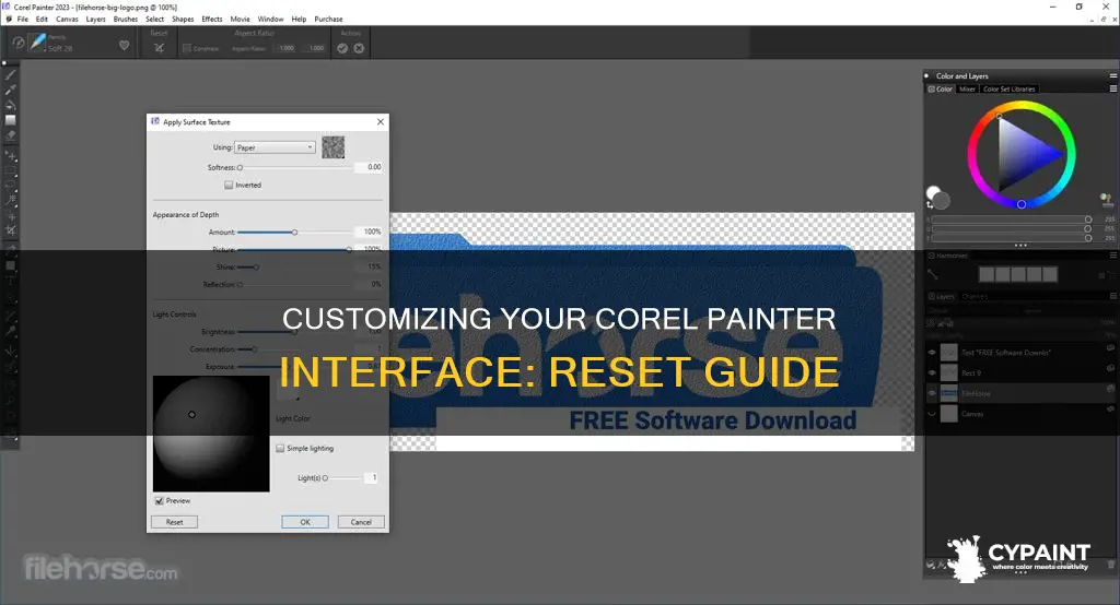 Customizing Your Corel Painter Interface: Reset Guide | CyPaint