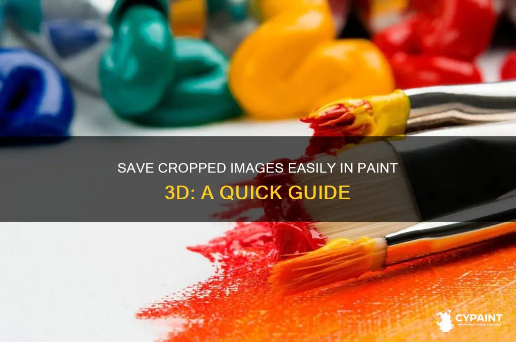 Save Cropped Images Easily In Paint 3D: A Quick Guide | CyPaint