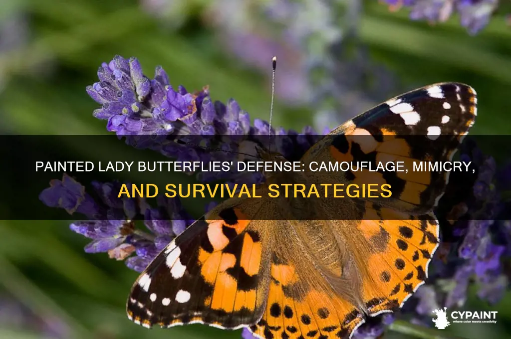 Painted Lady Butterflies' Defense: Camouflage, Mimicry, And Survival ...