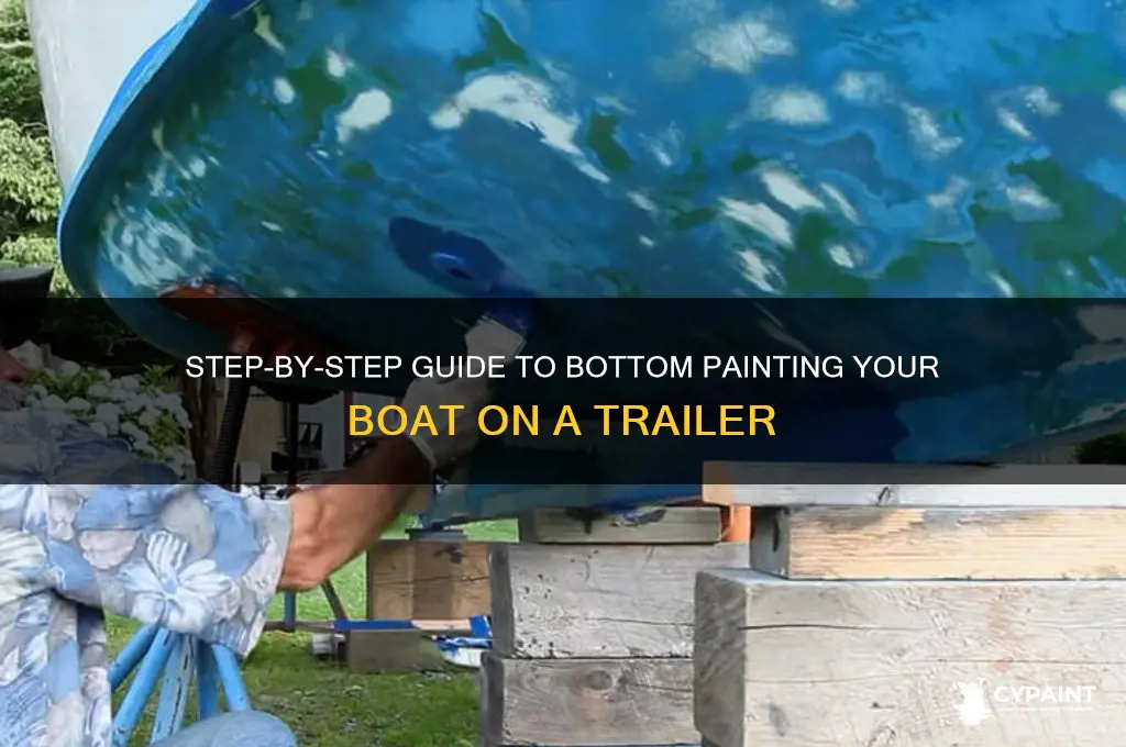Step-By-Step Guide To Bottom Painting Your Boat On A Trailer | CyPaint