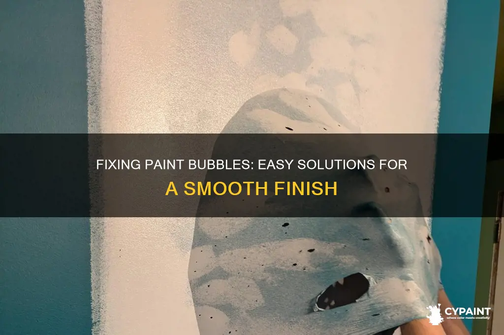 Fixing Paint Bubbles: Easy Solutions For A Smooth Finish | CyPaint