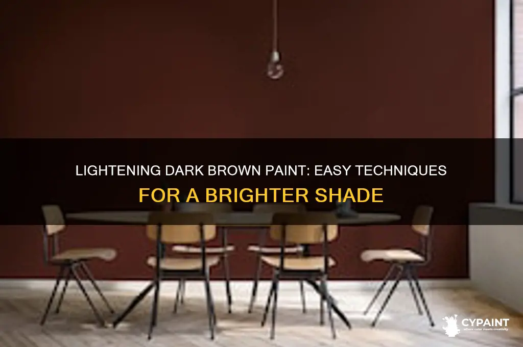 Lightening Dark Brown Paint: Easy Techniques For A Brighter Shade | CyPaint