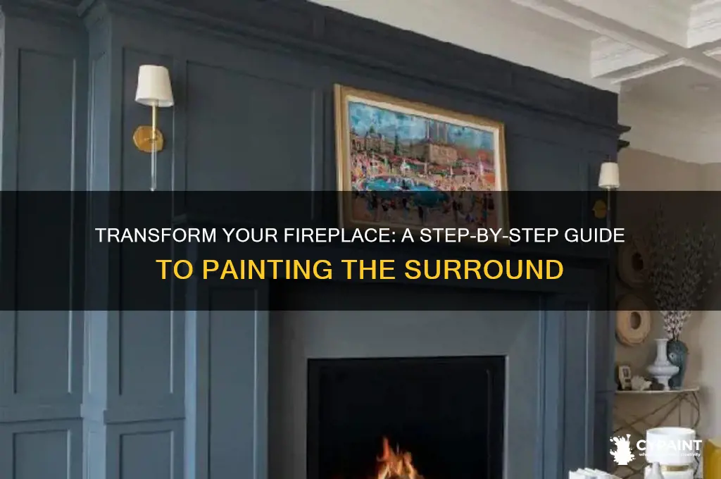 Transform Your Fireplace: A Step-By-Step Guide To Painting The Surround ...