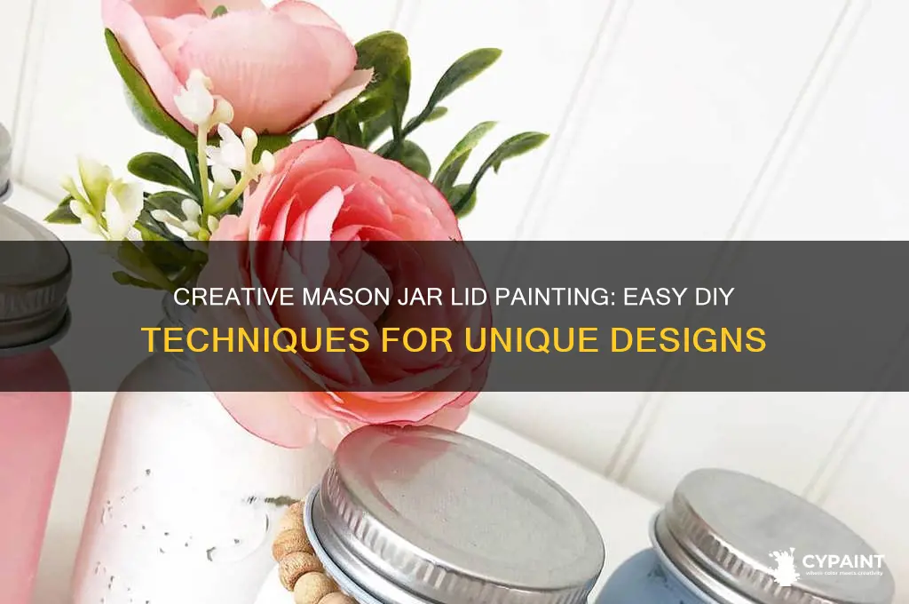 Creative Mason Jar Lid Painting: Easy Diy Techniques For Unique Designs ...