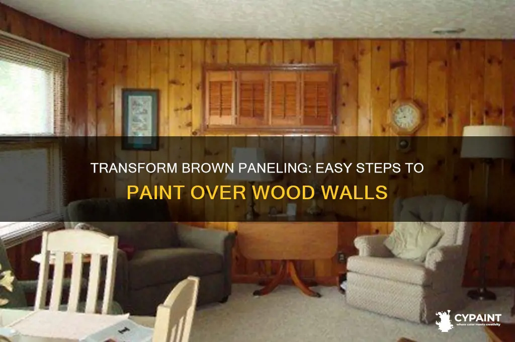 Transform Brown Paneling: Easy Steps To Paint Over Wood Walls | CyPaint