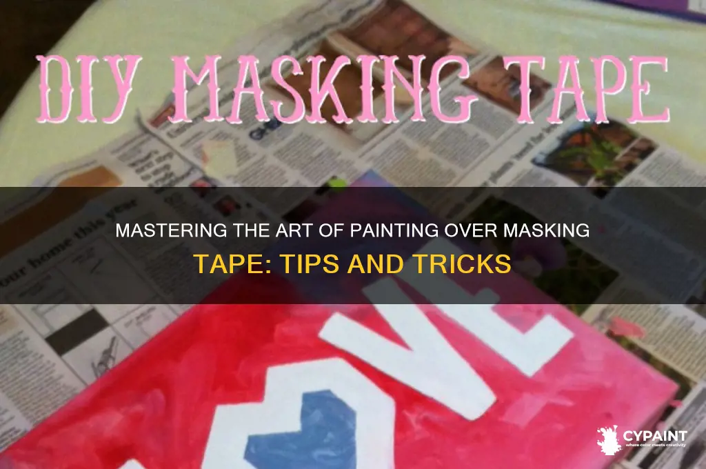 Mastering The Art Of Painting Over Masking Tape: Tips And Tricks | CyPaint