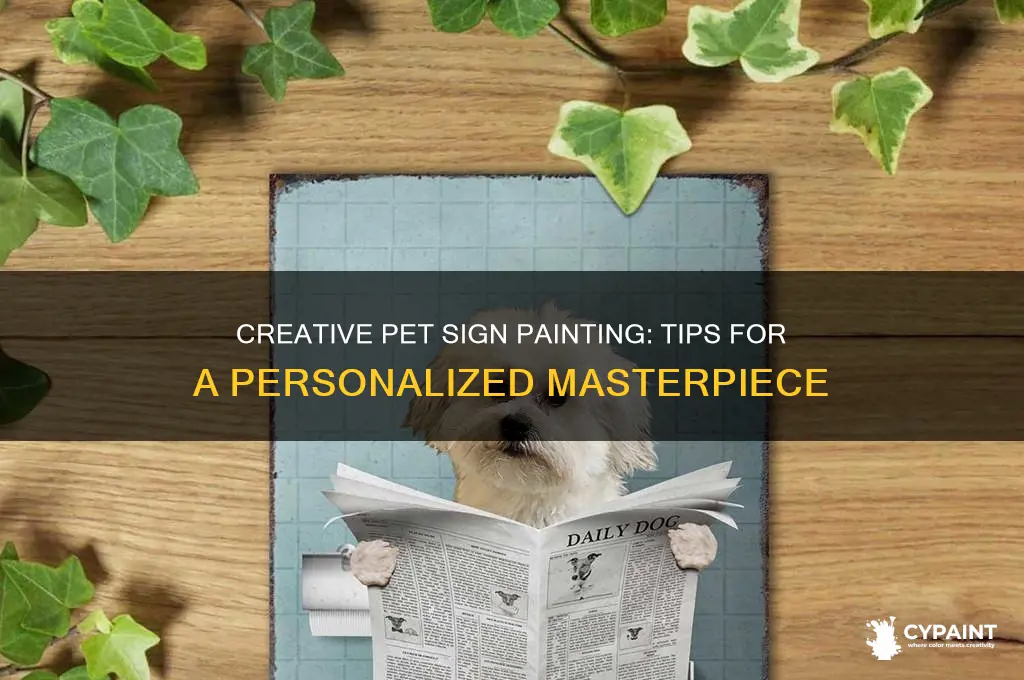 Creative Pet Sign Painting: Tips For A Personalized Masterpiece | CyPaint