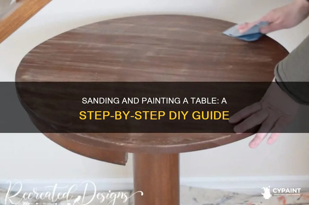 Sanding And Painting A Table: A Step-By-Step Diy Guide | CyPaint