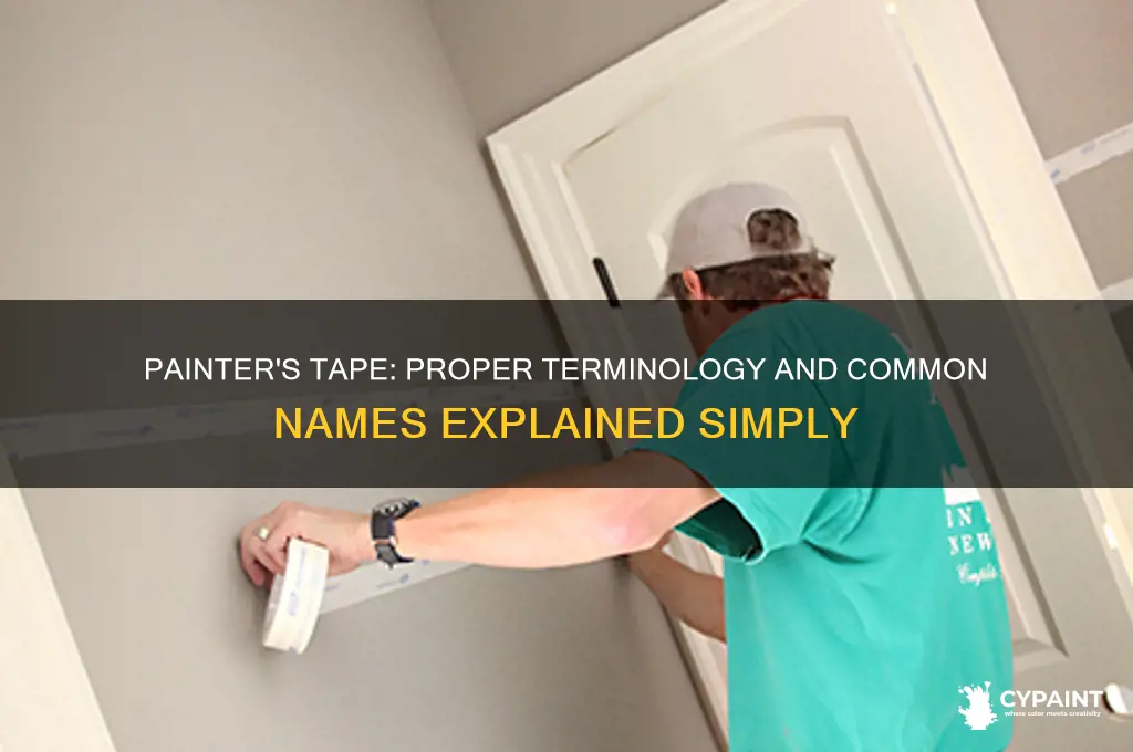 Painter's Tape: Proper Terminology And Common Names Explained Simply ...