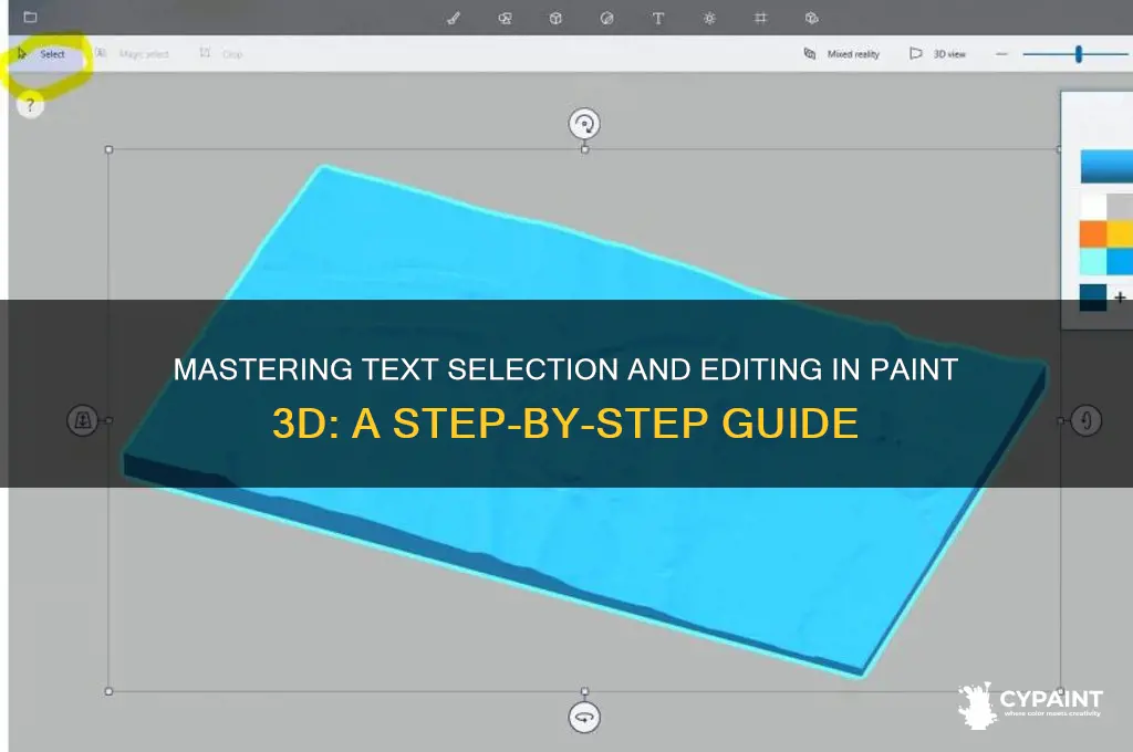 Mastering Text Selection And Editing In Paint 3D: A Step-By-Step Guide ...