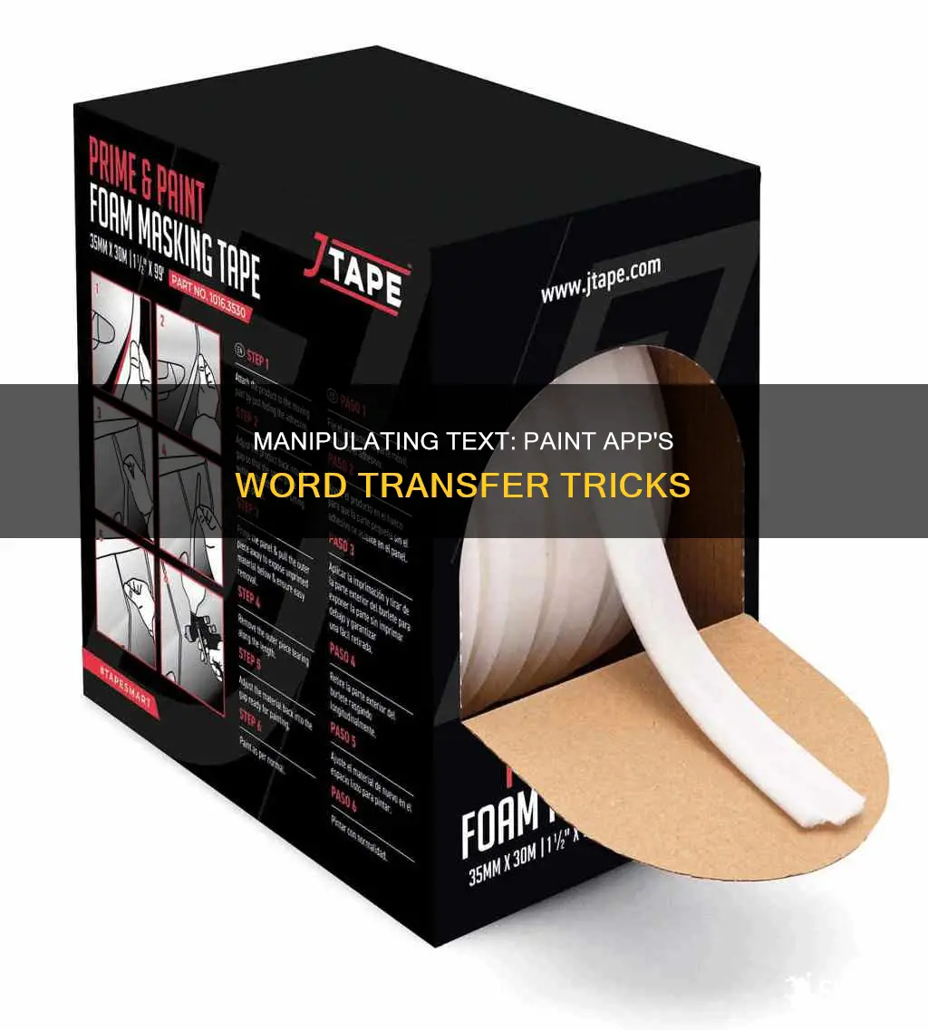 Manipulating Text: Paint App's Word Transfer Tricks | CyPaint