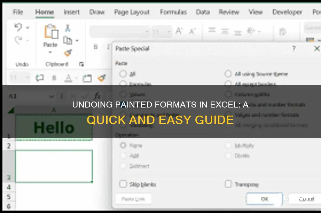 Undoing Painted Formats In Excel: A Quick And Easy Guide | CyPaint