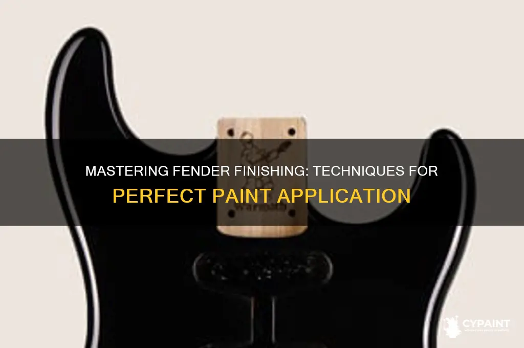Mastering Fender Finishing: Techniques For Perfect Paint Application ...