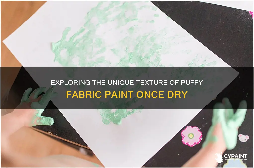 Exploring The Unique Texture Of Puffy Fabric Paint Once Dry | CyPaint