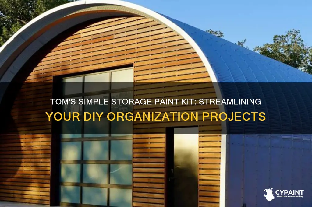 Tom's Simple Storage Paint Kit: Streamlining Your Diy Organization ...