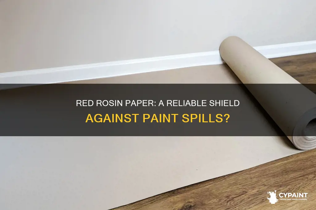Red Rosin Paper: A Reliable Shield Against Paint Spills? | CyPaint