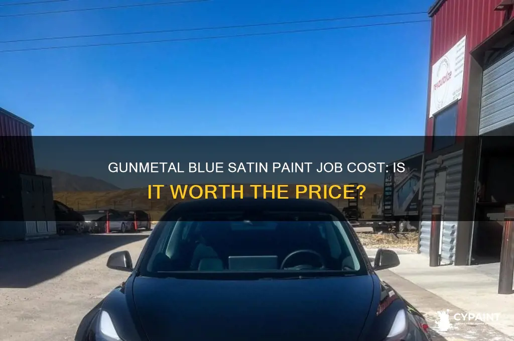 Gunmetal Blue Satin Paint Job Cost: Is It Worth The Price? | CyPaint