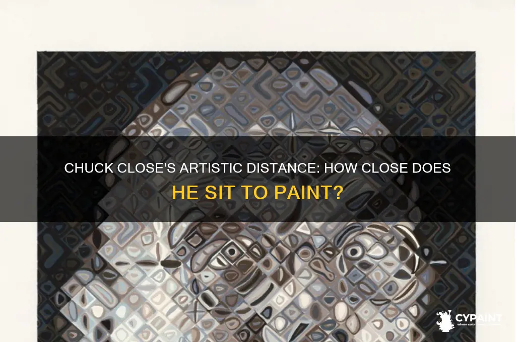 Chuck Close's Artistic Distance: How Close Does He Sit To Paint? | CyPaint