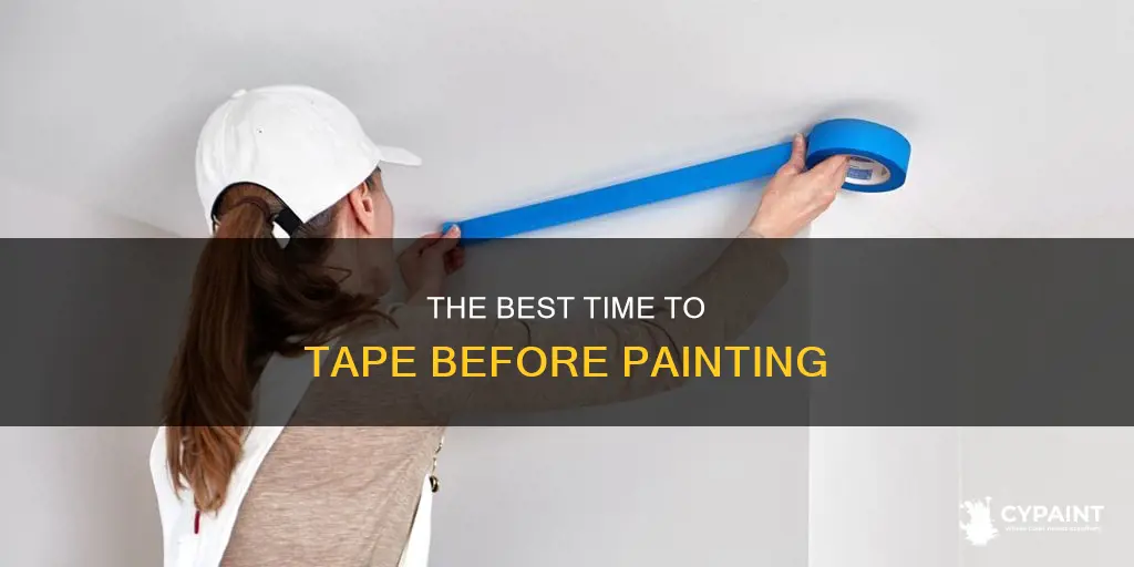 The Best Time To Tape Before Painting | CyPaint