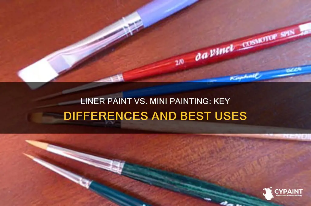 Liner Paint Vs. Mini Painting: Key Differences And Best Uses | CyPaint